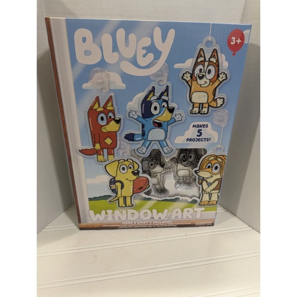 Bluey | Toys | Bluey Window Art Suncatchers For Kids Window Art Kit ...